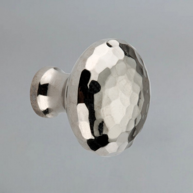 Hammered Nickel Cottage Cupboard Knob